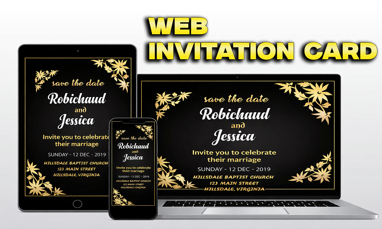 I will build interactive digital invitation card website for your event ...